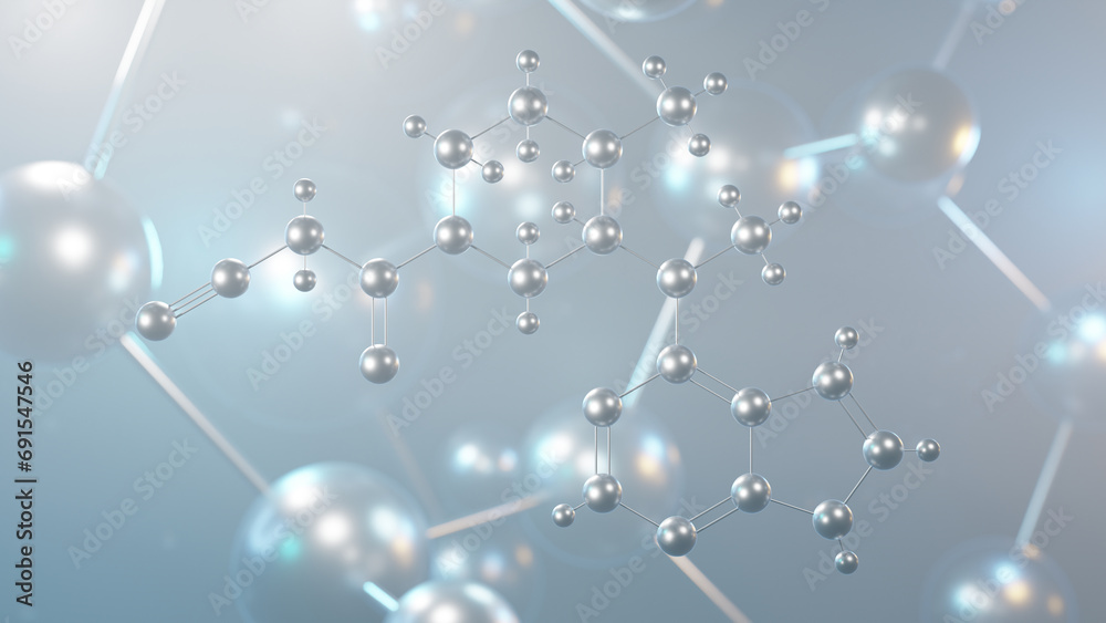 tofacitinib molecular structure, 3d model molecule, disease-modifying ...