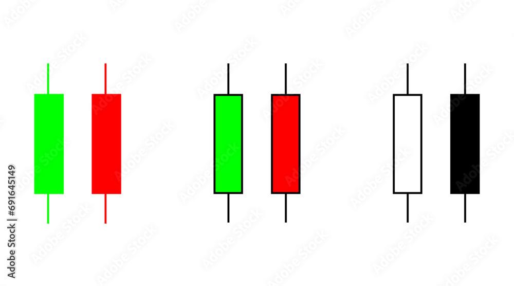 technical analysis candlestick patterns Stock Vector | Adobe Stock