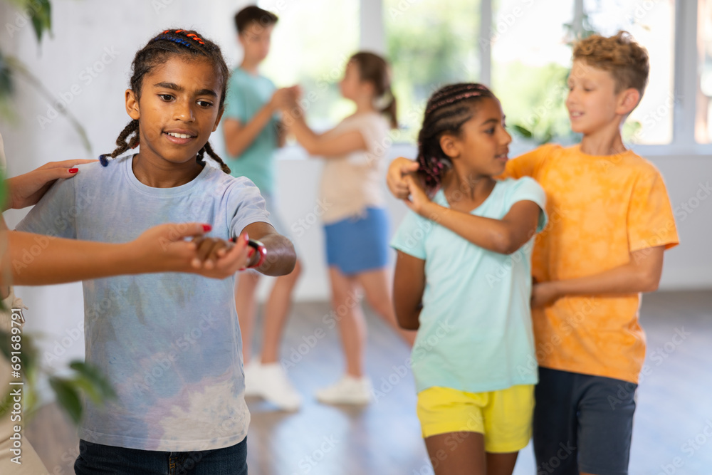 In fitness club, light-skinned unrecognizable female teacher became ...