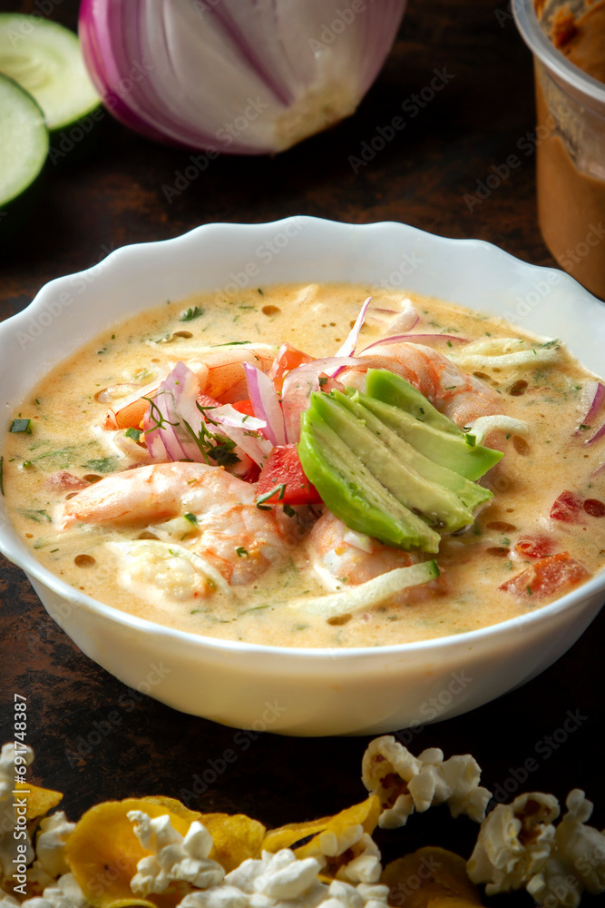 Ceviche de camarón ecuatoriano Stock Photo | Adobe Stock