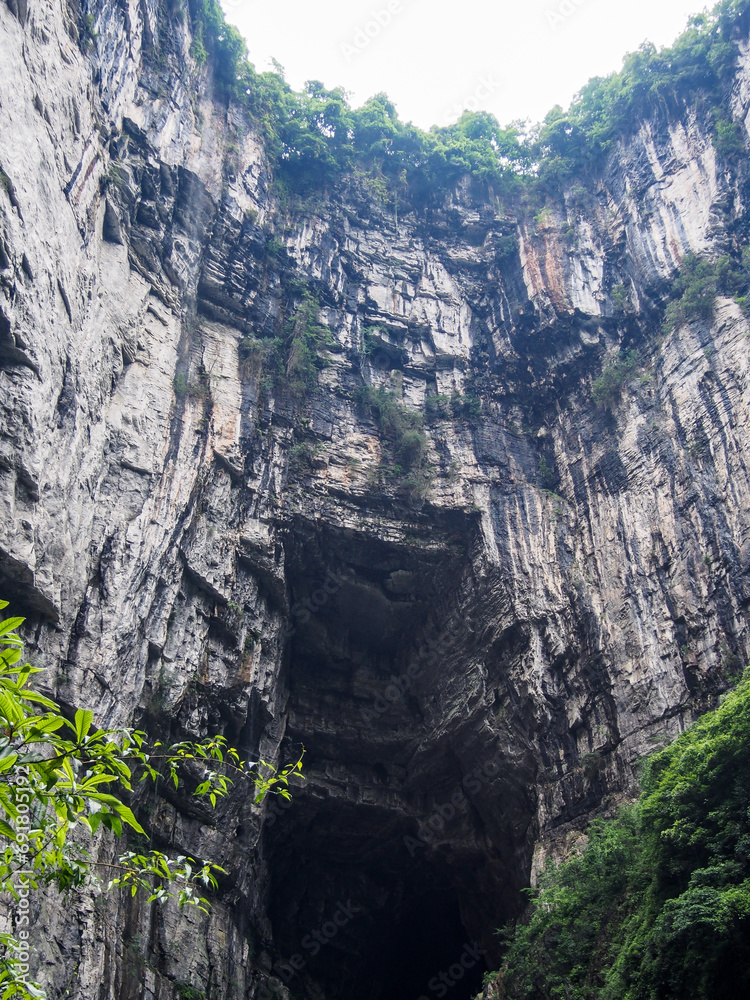 Beautiful Landscape of Three Natural Bridges(Tianlong Bridge, Qinglong ...