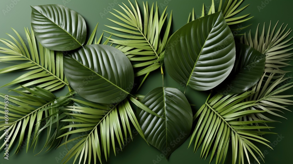 Green Palm Tree Leaf Background, HD, Background Wallpaper, Desktop ...