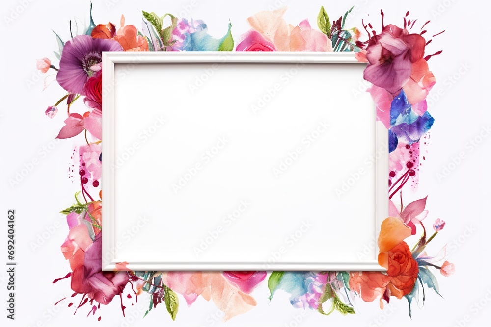 beautiful contemporary design square frame, front view, full frame ...