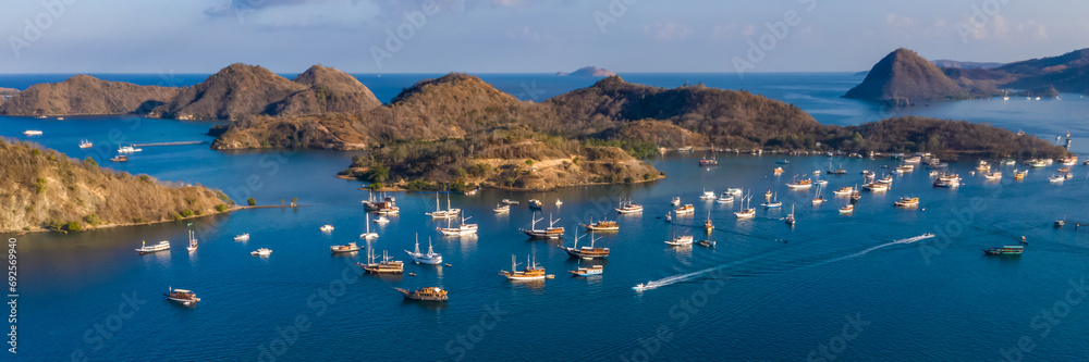 Labuan Bajo Harbour. Where the Komodo Dragon trip begin. Labuan Bajo is ...