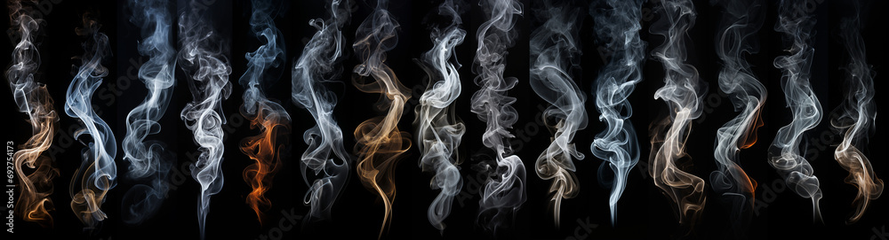 An ultra-wide collage captivates the viewer with an ethereal dance of ...