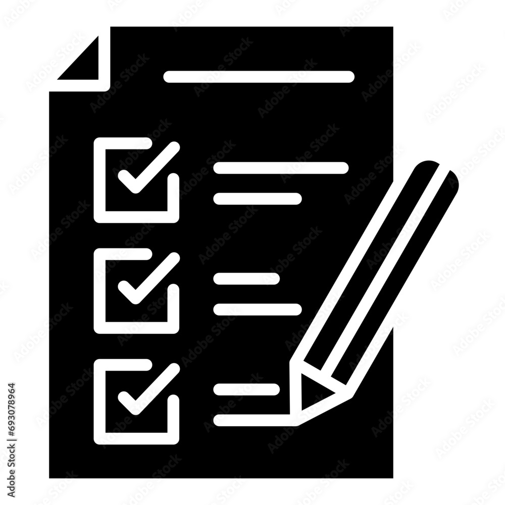 Assessment Checklist icon Stock Vector | Adobe Stock