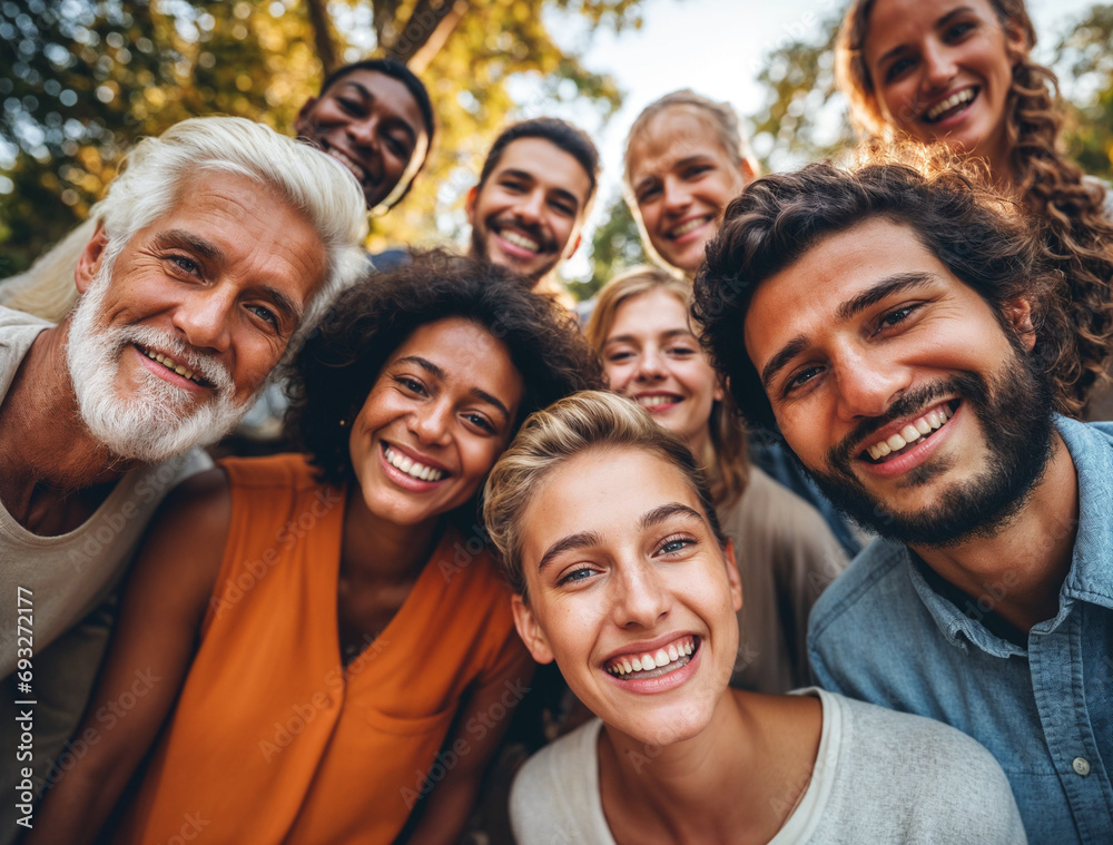Photo Stock A group of diverse people, family members, diverse cultures ...