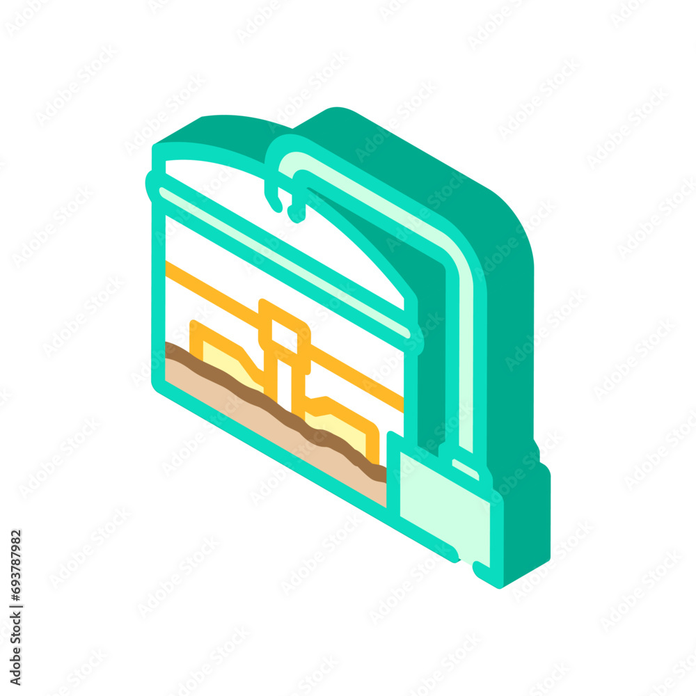 biogas plant biomass energy isometric icon vector. biogas plant biomass ...