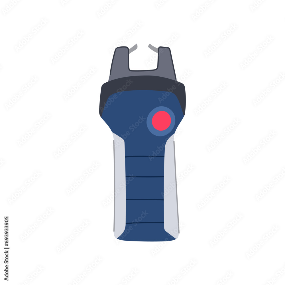 arrest taser gun cartoon. baton scene, pepper spray, fire defense ...