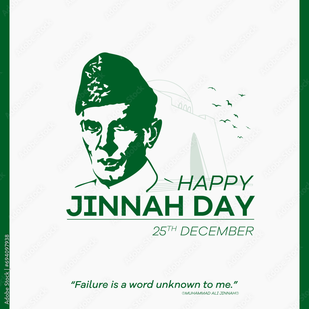Celebrating Quaid Day Social Media Post Design, 25th December, Founder ...