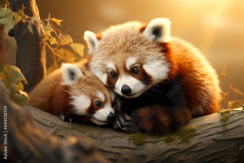 National Hugging Day. Cute animated animals hug each other. celebration ...