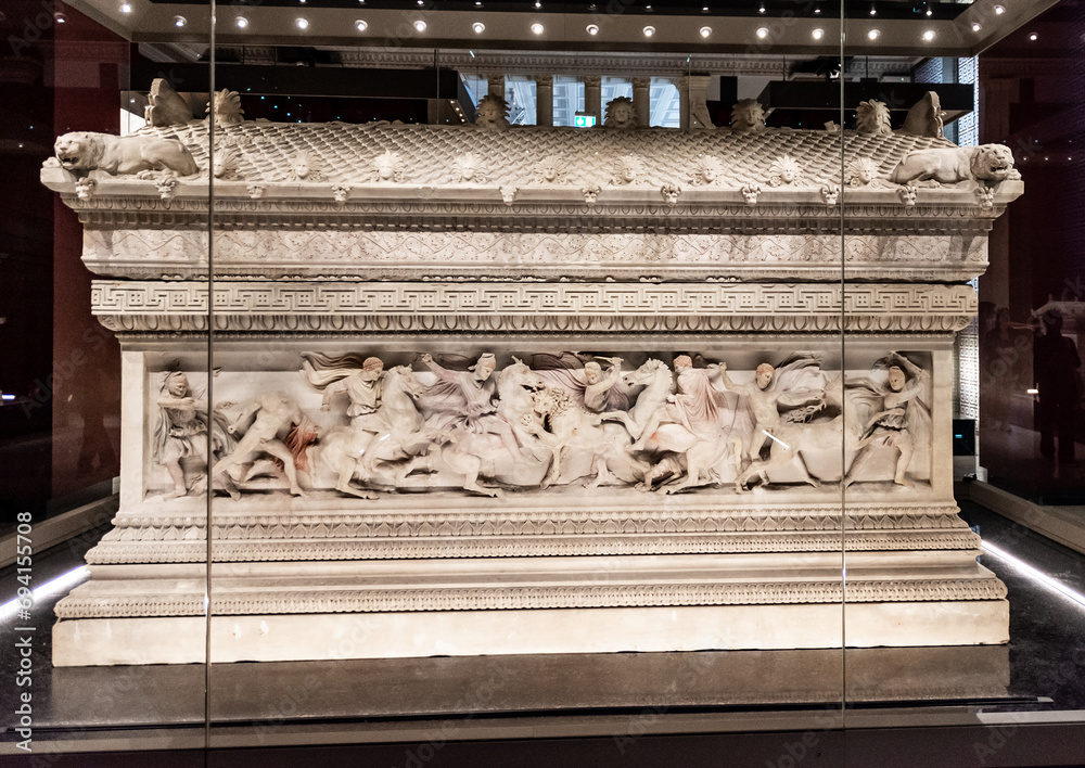 Sarcophagus of Alexander the Great at the Istanbul Archaeological ...