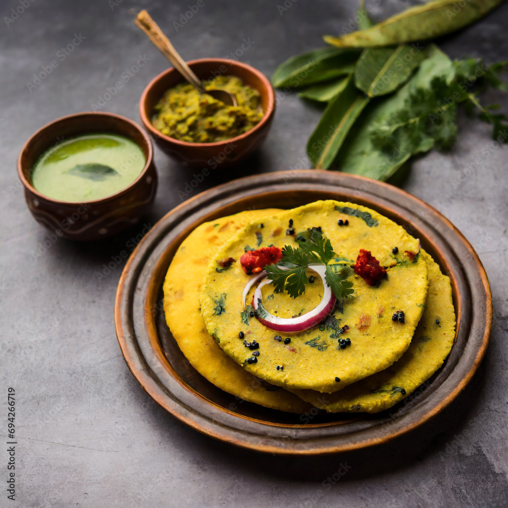 makki di roti with sarson ka saag, popular punjabi main course recipe ...