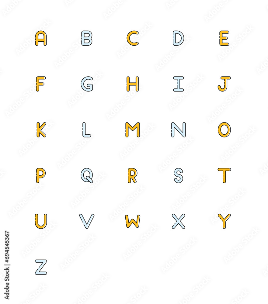 Vektor Alphabet, Abecedary, Letter, Vowel, Education, Shapes and ...