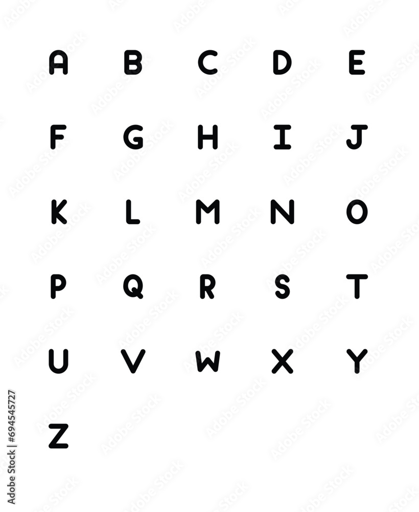 Image vectorielle Stock Alphabet, Abecedary, Letter, Vowel, Education ...