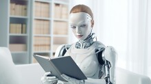 Robot Reading Information Free Stock Photo - Public Domain Pictures