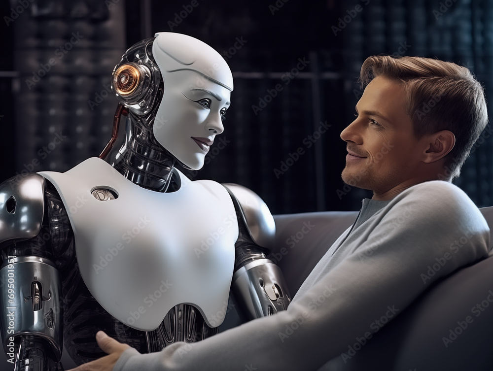 Stock-Foto „In this sci-fi narrative, a specialist shares an intimate ...