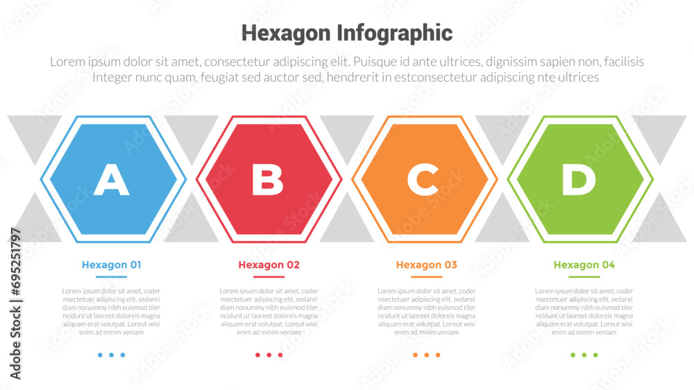 hexagon or hexagonal honeycombs shape infographics template diagram ...