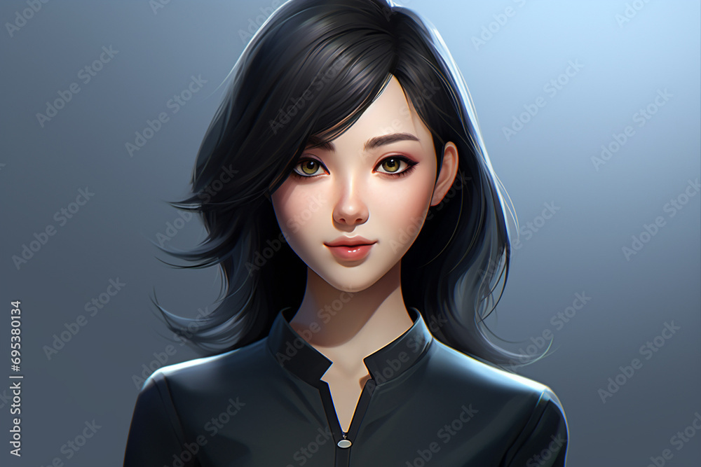3D realistic animated girl images, crafted with precision and realism ...