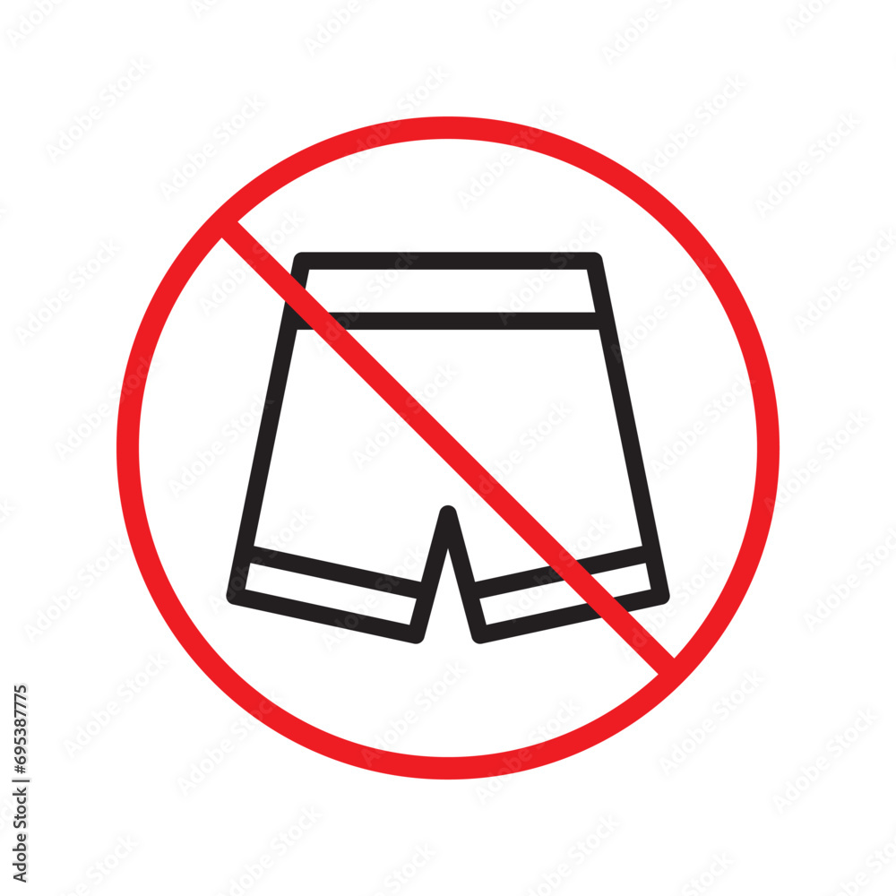 Image vectorielle Stock Forbidden Prohibited Warning, caution ...