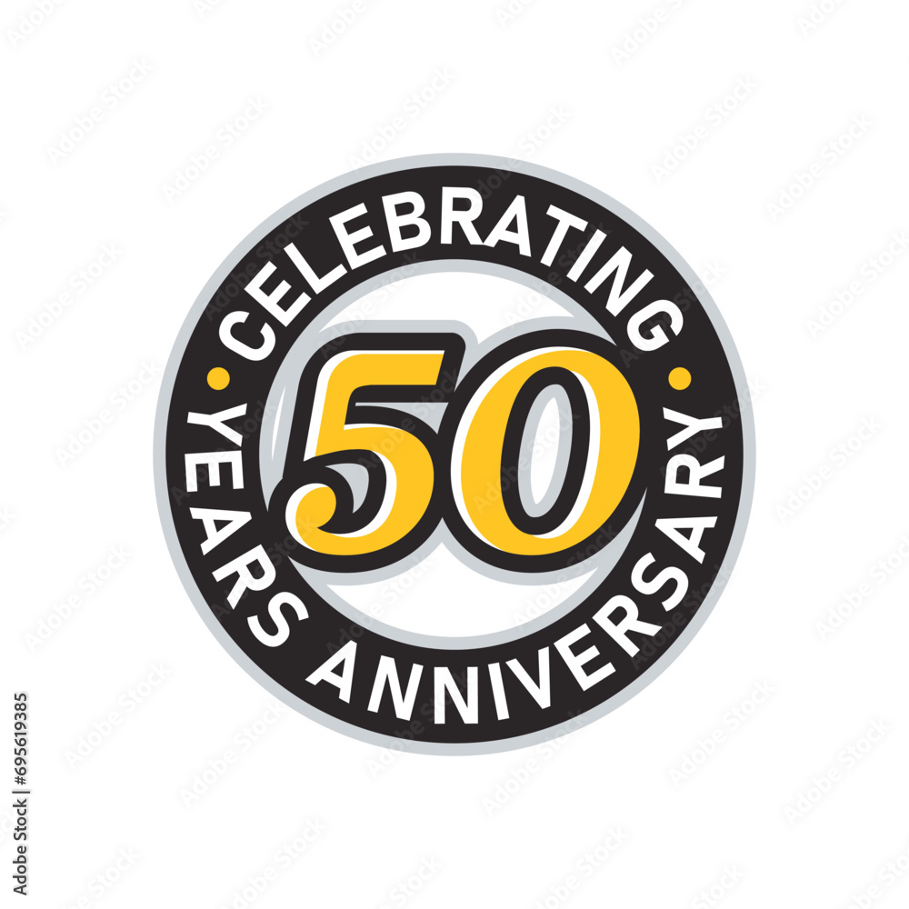 Celebrating 50 years circular logo design. 50 Year Anniversary Logo ...