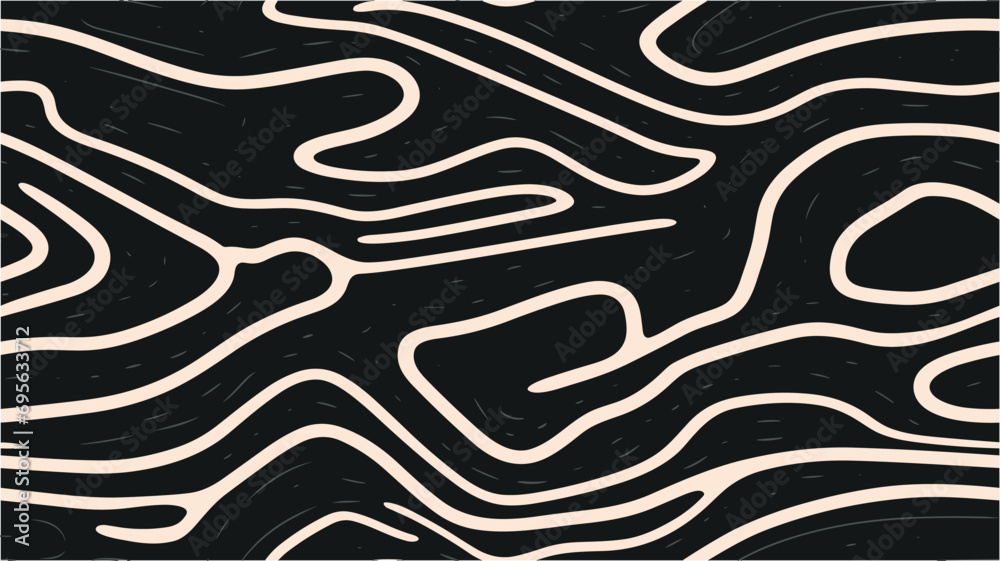 Abstract wave pattern. Grid map. Topographic map texture. Modern ...