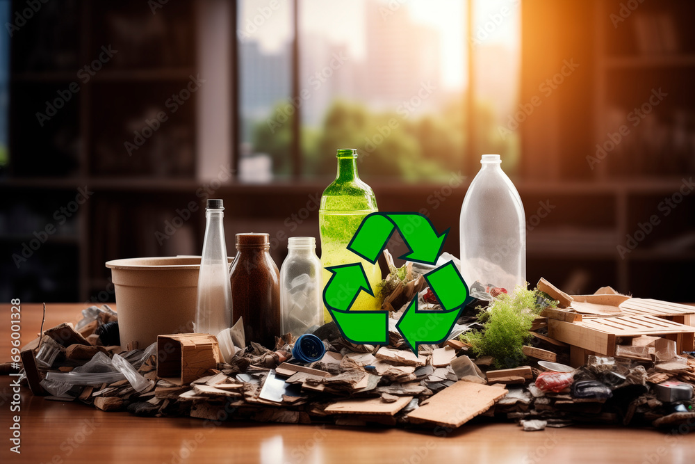 recycle zero waste concept Net zero carbon. Climate neutral long-term ...