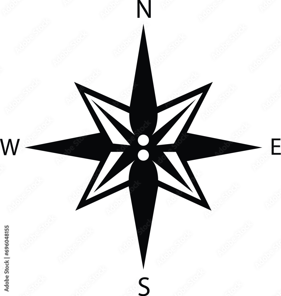 Image vectorielle Stock Compass Navigation design – Directional ...