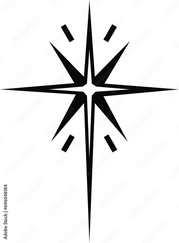 Guiding Light – Sacred Nativity Star Design Stock Vector | Adobe Stock