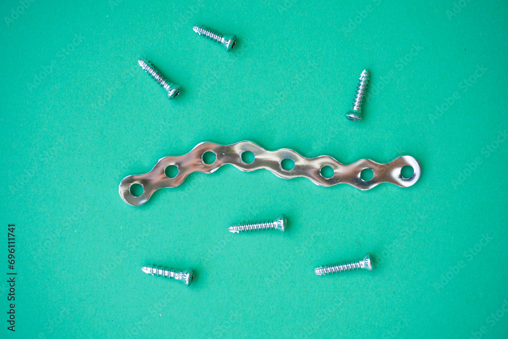 Plate and Screw means a tool for internal fixation in a flat shape ...