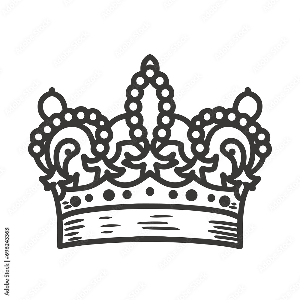 Filigree high detailed ducal crown. Element for design symbol, emblem ...