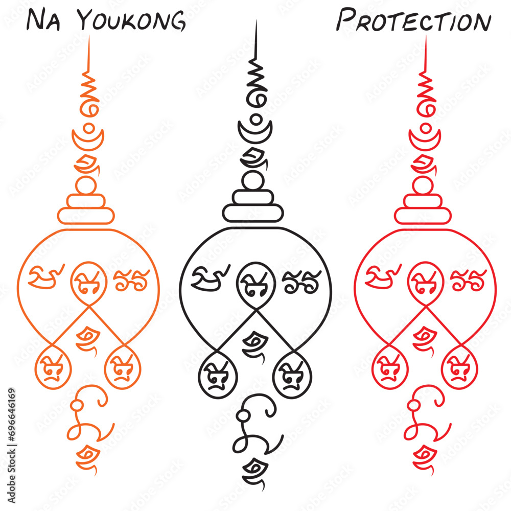 Symbol Talisman,Thai ancient traditional tattoo name in thai language ...