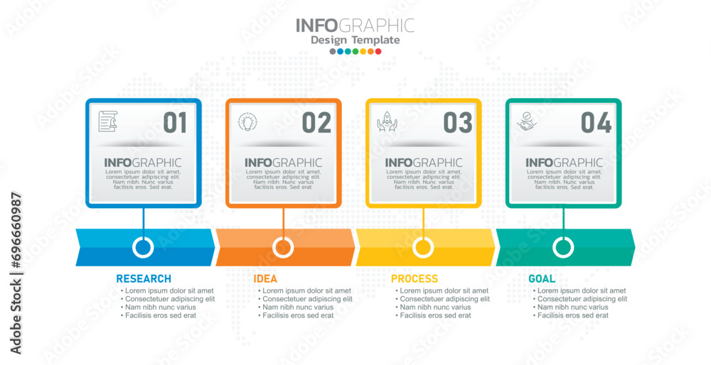 Timeline infographic elements for content, diagram, flowchart, steps ...