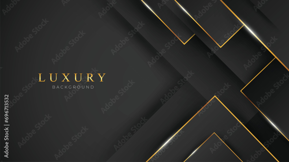 Realistic Luxury Abstract Background with Golden Lines. Deluxe and ...