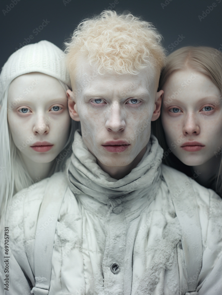 albino people human woman men girl boy Congenital disease, absence of ...