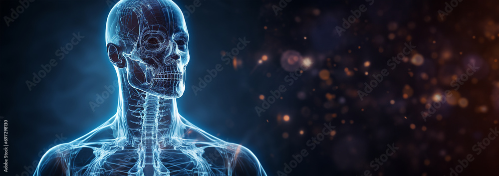 X-Ray Skeleton Human body face,hands, legs, chests, heads, vertebra ...
