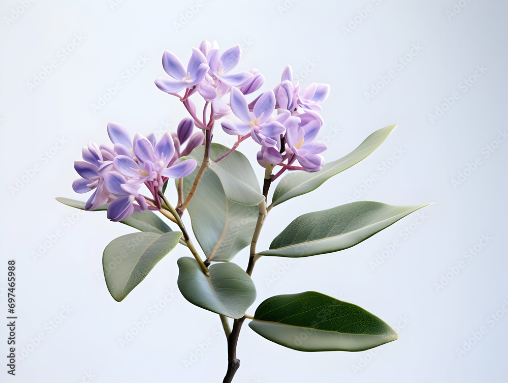 Calotropis gigantea flower in studio background, single Calotropis ...