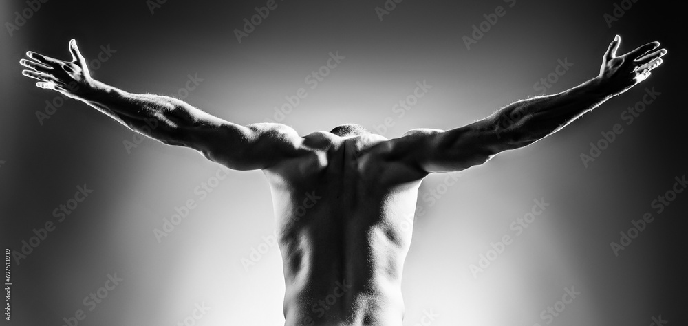 Male Model Body Nude Torso Naked Man Seductive Gay Muscular Shirtless Man Attractive Guy