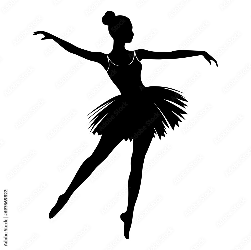 ballet dancer silhouette, Ballerina silhouette, vector illustrator ...