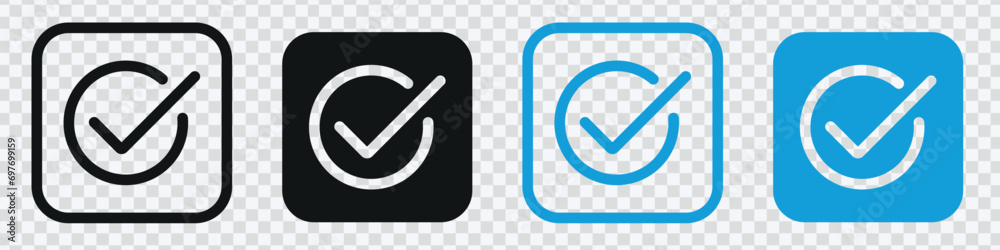 "Elevate your designs with our Check Icon Set – symbols of correctness ...