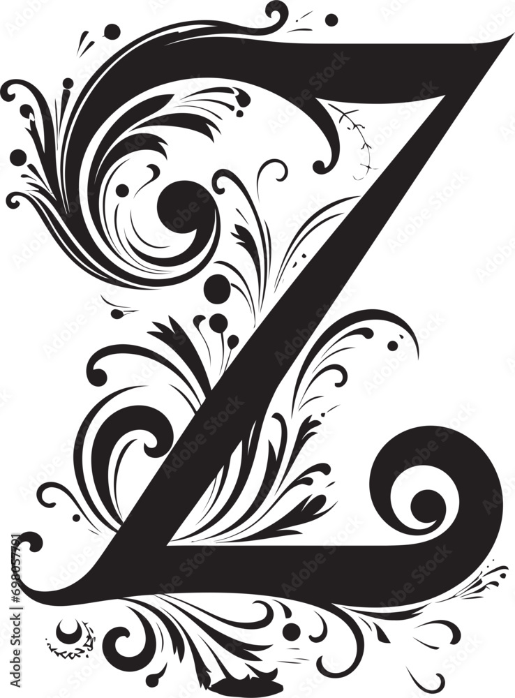 Stock-Vektorgrafik „Zealous Accents Intense Letter Z Vector Zephyr ...