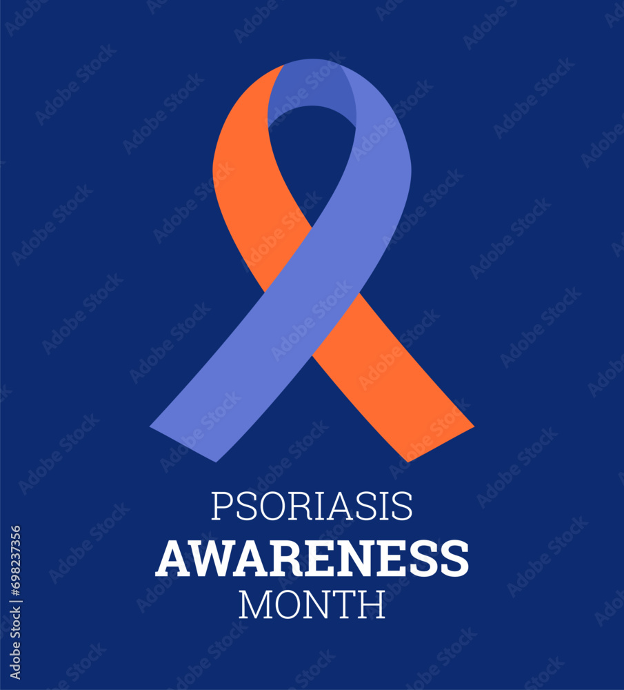 Psoriasis Awareness Month poster and banner design template, skin ...