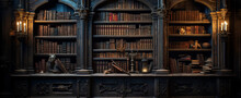 An Old Library In A Medieval Castle Free Stock Photo - Public Domain ...