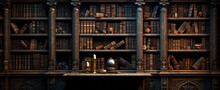 An Old Library In A Medieval Castle Free Stock Photo - Public Domain ...