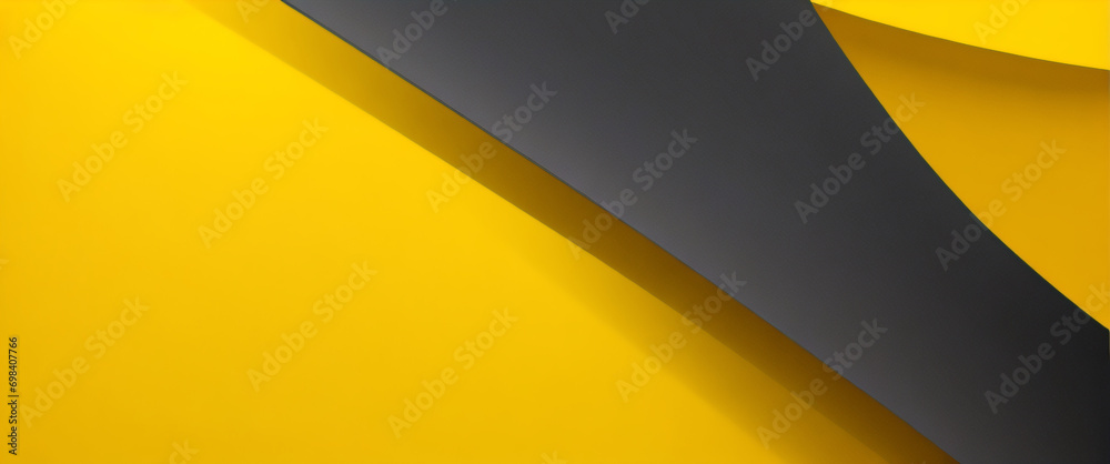 Illustration Stock Plantilla abstracta triángulos geométricos amarillos ...