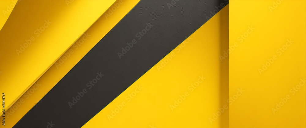 Illustration Stock Plantilla abstracta triángulos geométricos amarillos ...