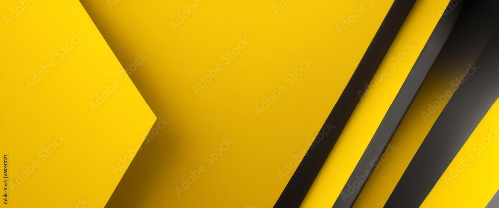 Illustration Stock Plantilla abstracta triángulos geométricos amarillos ...