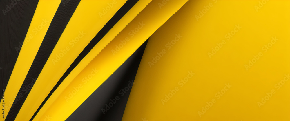 Plantilla abstracta triángulos geométricos amarillos contrastan fondo ...