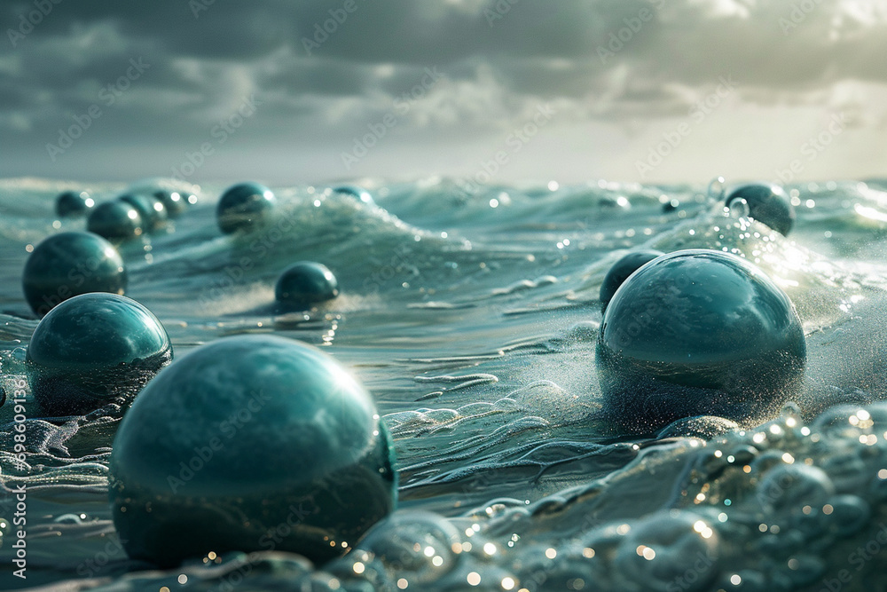 Ocean of Illusions - Surreal seascape where the ocean transforms into a ...