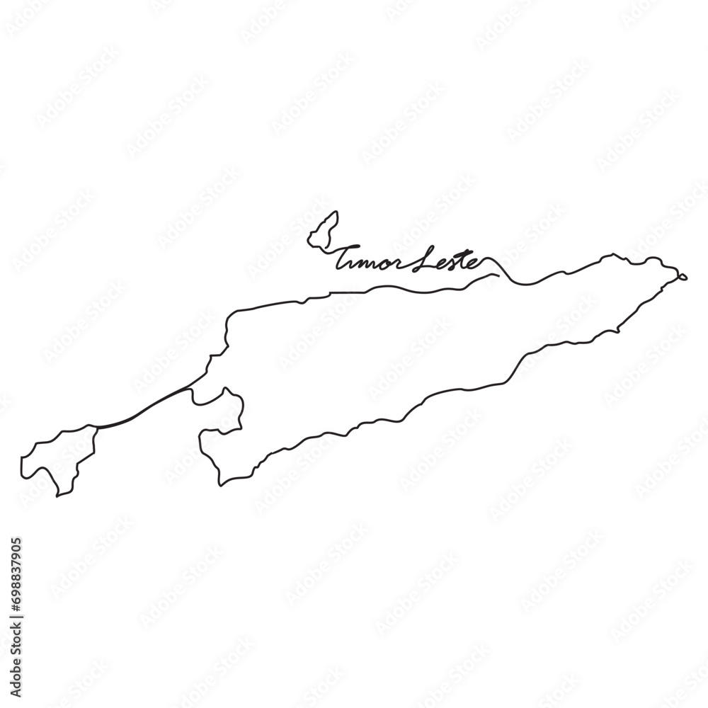 Stock-Vektorgrafik „One continuous line drawing of country Map for ...